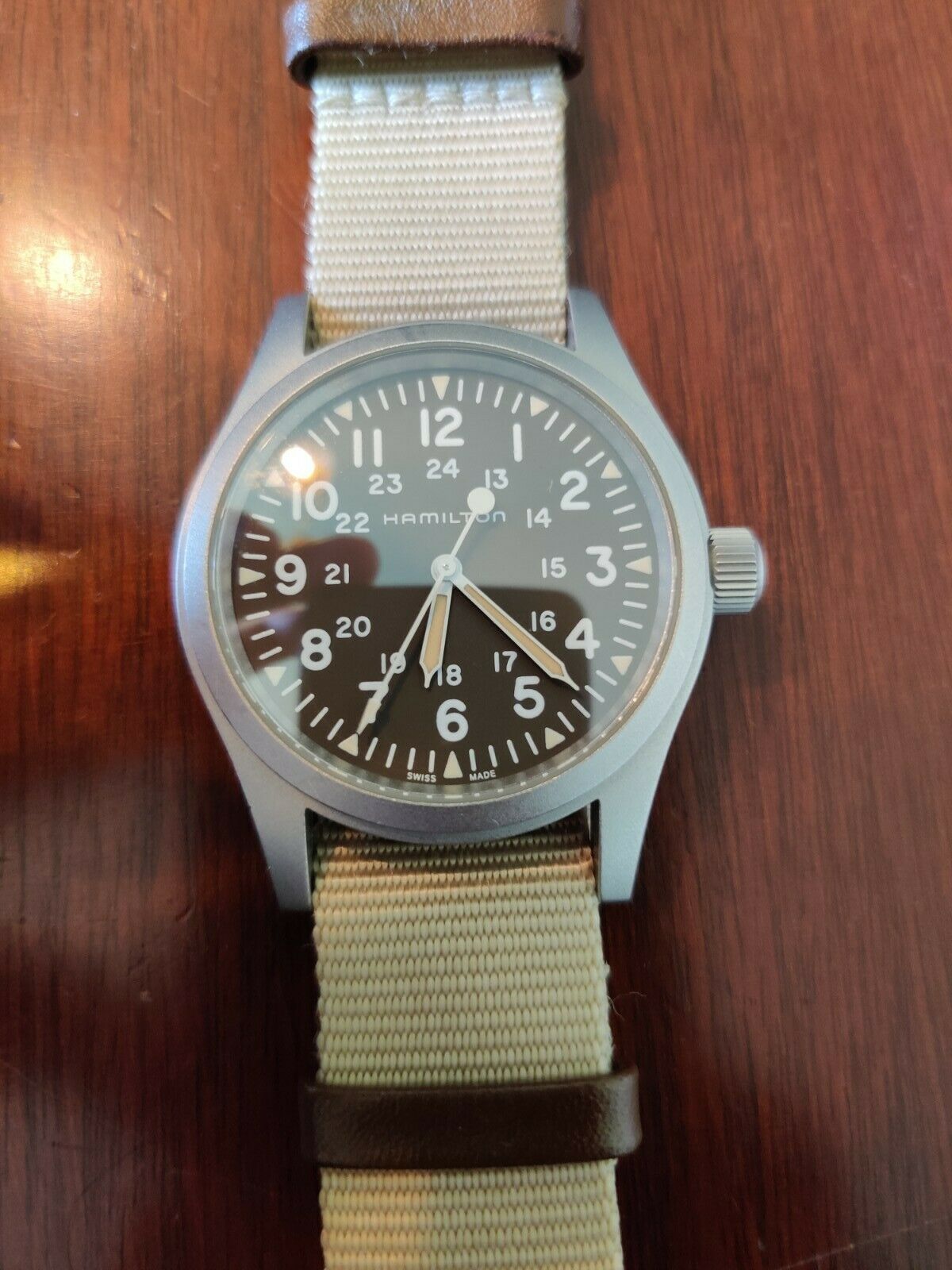 Hamilton H69439901 Khaki Field Mechanical Men's Watch - Brown dial | WatchCharts Marketplace