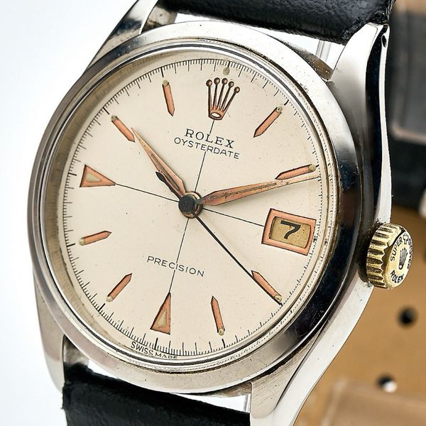 Rolex Oysterdate Precision Ref 6294 Gents â 1954â Vintage Watch 34mm ...