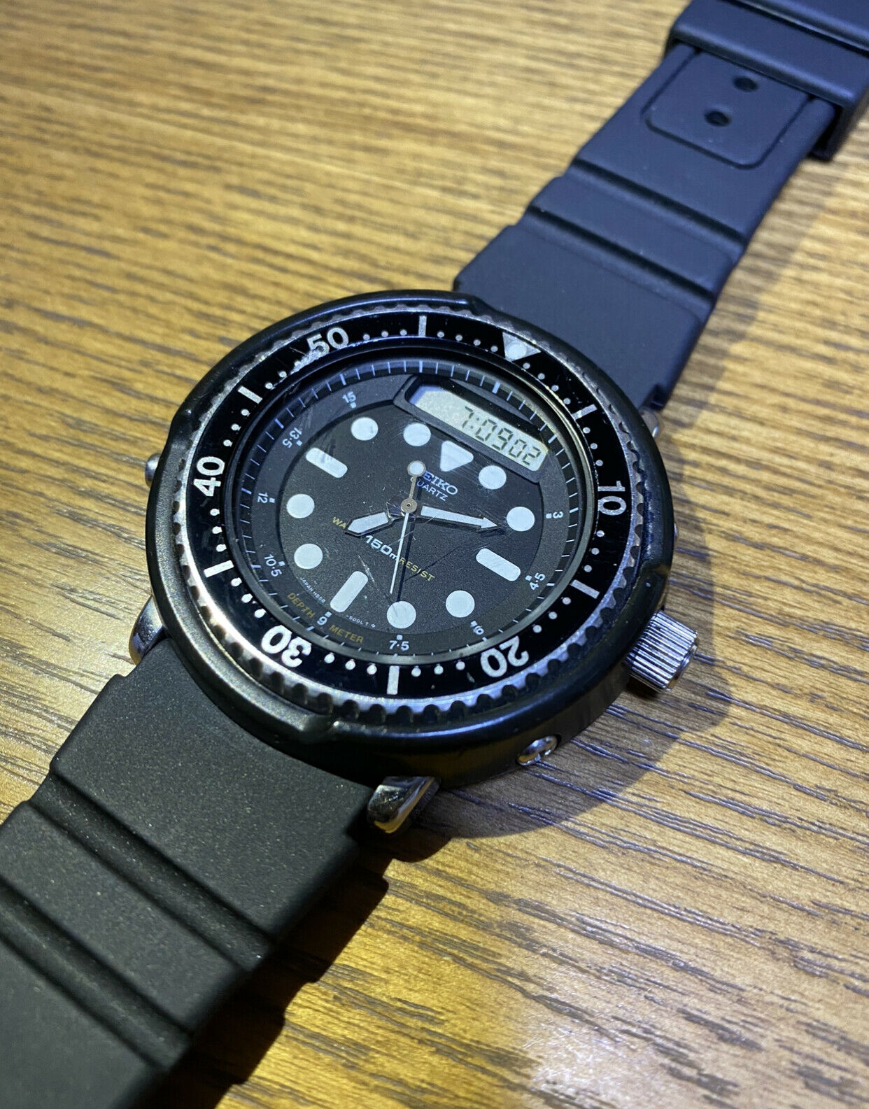 SEIKO ARNIE H558-5000 RARE vintage Excellent Predator Commando made in ...