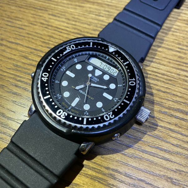 SEIKO ARNIE H558-5000 RARE vintage Excellent Predator Commando made in ...