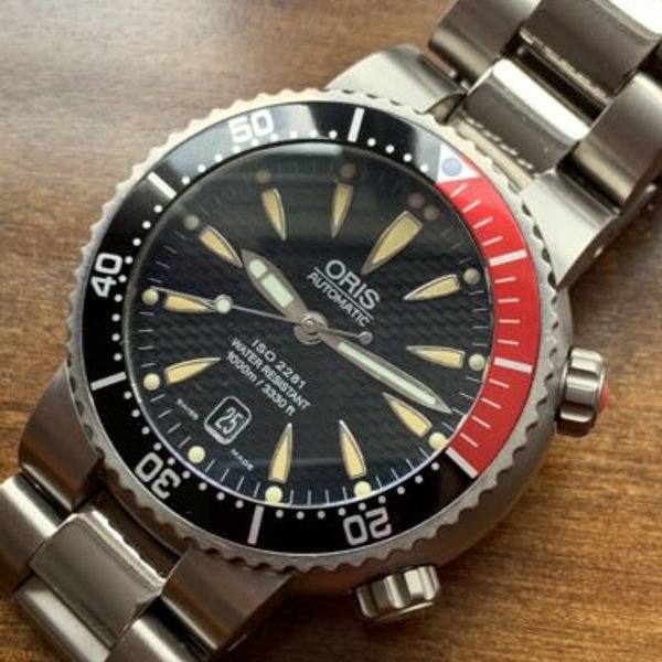 Oris TT1 1000m Titanium Divers Watch ISO 2281 | WatchCharts Marketplace