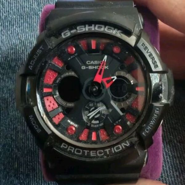 Casio G-SHOCK Men's Watch - With Red Insert | WatchCharts Marketplace