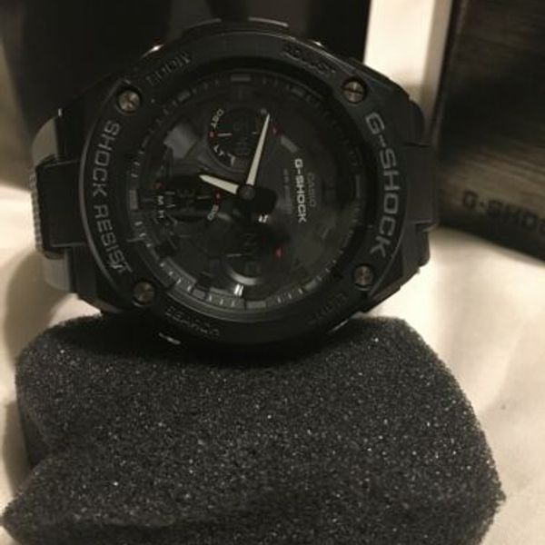 Casio G-Shock GST-S100G 1B Solar Powered Watch for Men (5445) Black ...