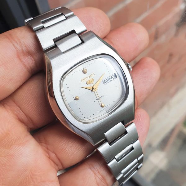 [WTS] Seiko 1982 TV ???? Sunburst Two Tone Silver dial Seiko SERVICED JDM Rare watch $119 ...