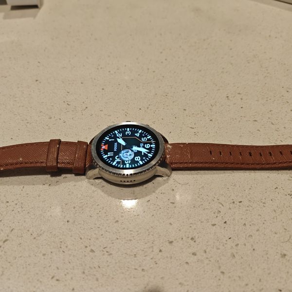 Fossil DW4A Smart Watch Silver Tone Untested Parts or Repair No Charger ...