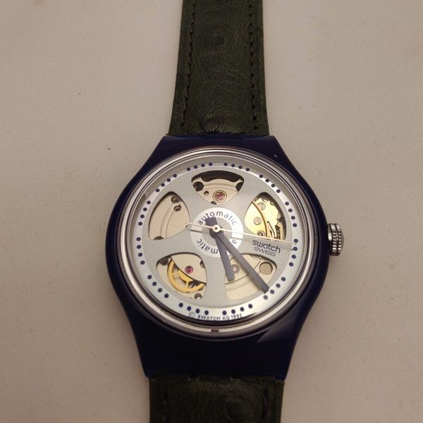 SWATCH New Automatic Wristwatch "Baru" SAN102 1993 in original box | WatchCharts Marketplace