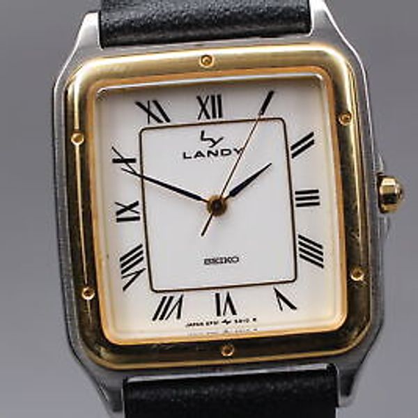 New Belt â ¶[N MINT] SEIKO LANDY 5P31-5200 28mm white dial Qz Men watch ...