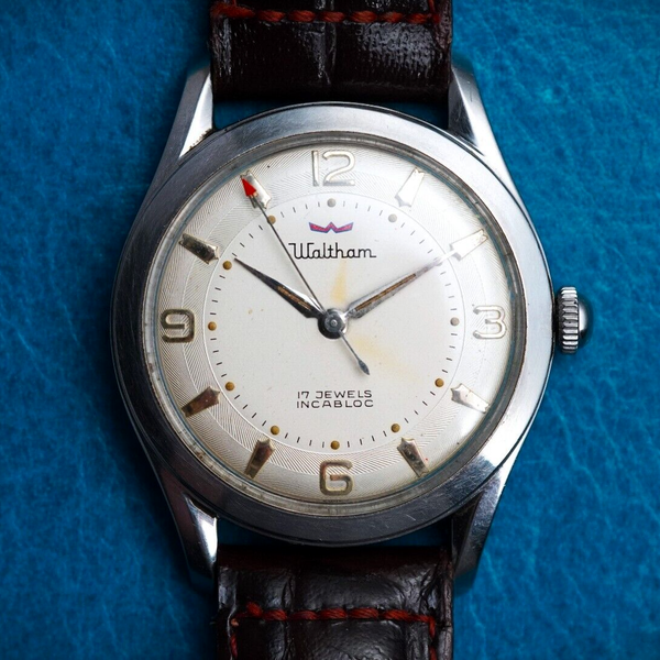 Waltham Stainless Steel Men's Wrist Watch Vintage 1960's 17 Jewels Incabloc 35mm | WatchCharts ...