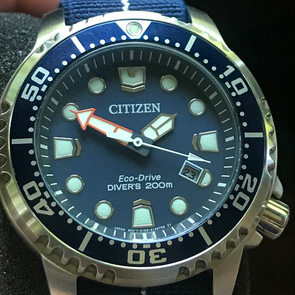 FS: Citizen Eco-Drive BN0151 Blue 200m diver on strap. $125 ...