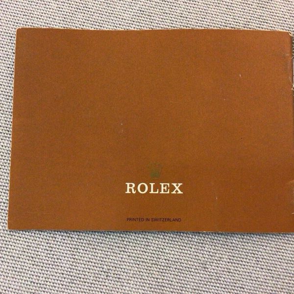Libretto Booklet Rolex Explorer 597.55 I - 1,5 - 5.1989 Italiano ...