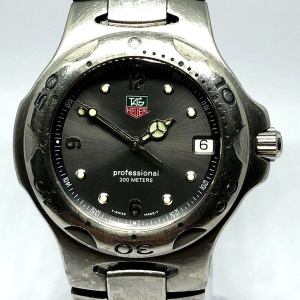 TAG HEUER Kirium Moneyball Quartz Watch. 37mm. Grey Sunburst Dial. Date ...