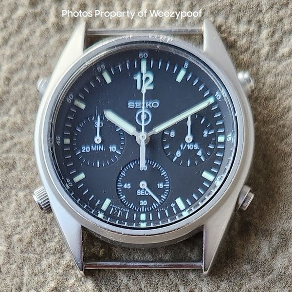 Vintage 1988 Seiko Gen 1 RAF Pilots Watch 7A28-7120 Chronograph ...