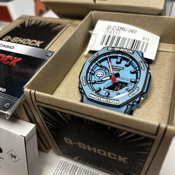 ULTRA RARE Casio G-SHOCK MANGA GA-2100MNG-2AER Blue Limited edition ...
