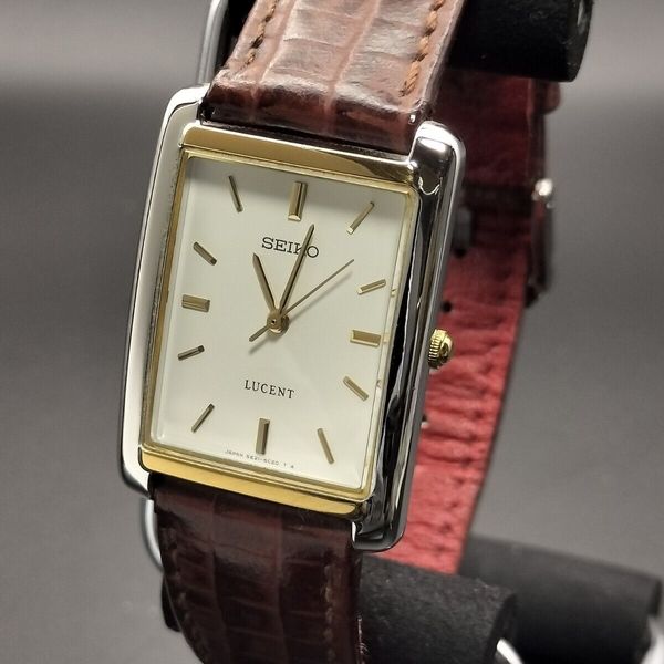 Good condition Vintage SEIKO LUCENT Wristwatch Men's Quartz 5E21-5C10 ...