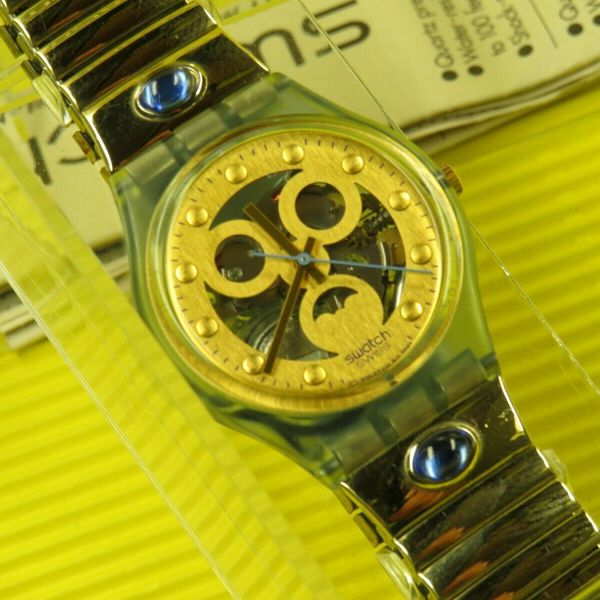 Swatch Gold Smile - GN123/124 - NEW & ORIGINAL PACKAGING | WatchCharts ...