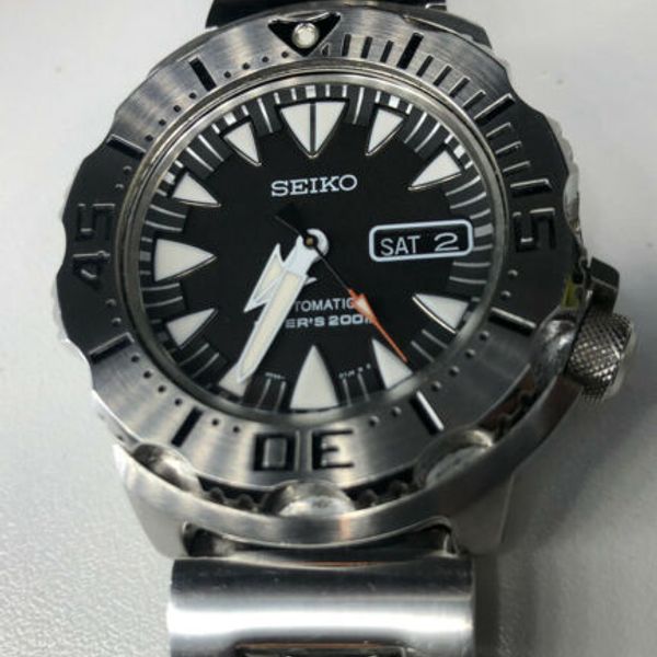 Seiko Black Monster 2nd Generation SRP307 4R36 (4R36-01J4R2) - PreOwned ...