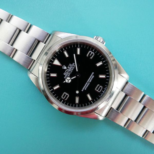 FS: RARE Rolex Explorer 14270 36mm Drilled lugs Super Luminova dial ...