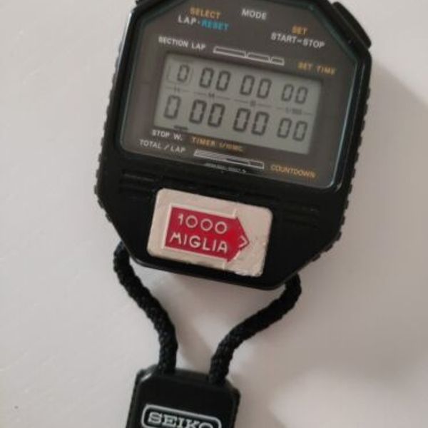 Vintage Quartz Digital Stopwatch SEIKO S021-5000 Edition 1000 Miglia ...