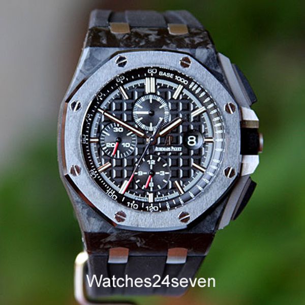 FS Audemars Piguet Offshore Chronograph Forged Carbon Black Dial ...