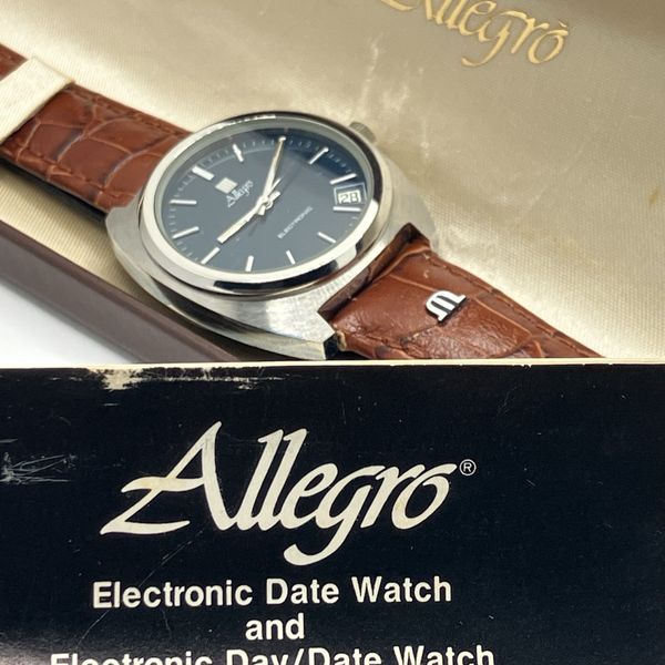 Zenith Allegro Tuning Fork Watch. Excellent WORKING Perfect. Box/manual ...