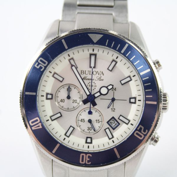 Bulova Marine Star Chronograph Watch Ref. 98B204 Quartz Working ...