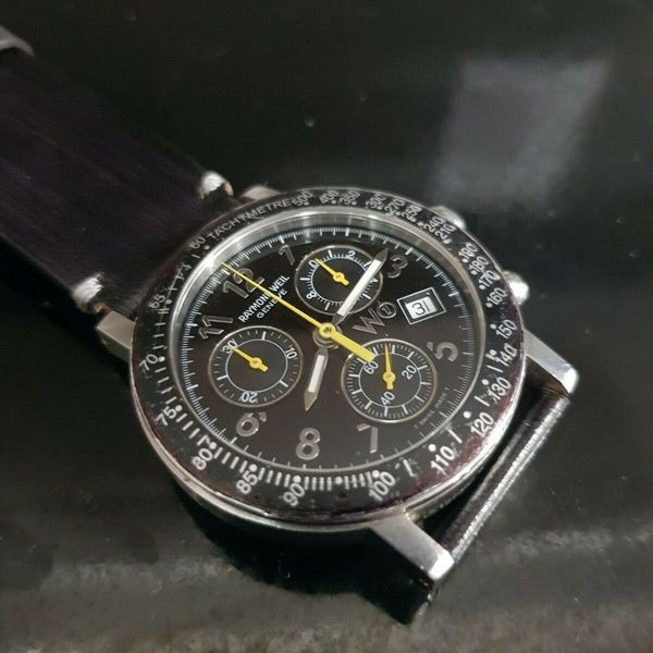 Raymond Weil W1 Geneve Chronometer Tachymeter 5001 X127396 Mens Swiss ...