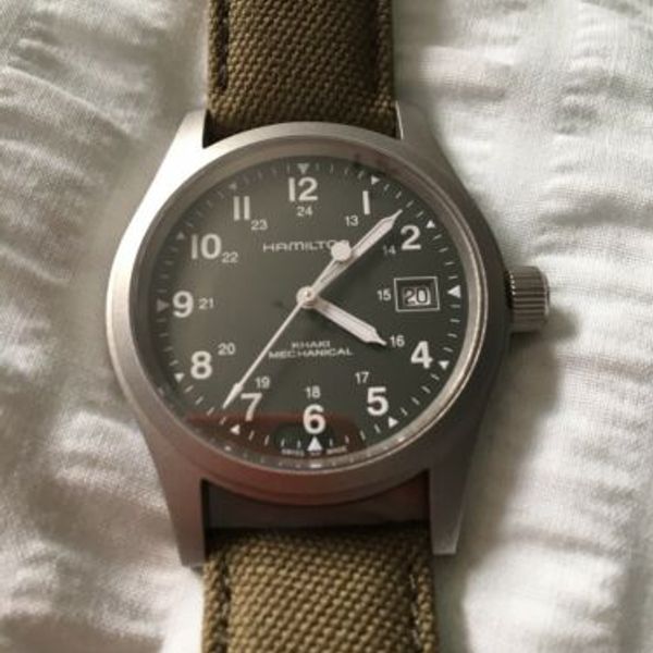 Hamilton Khaki Mechanical H694190 Gents Watch, ETA 2801-2 | WatchCharts ...