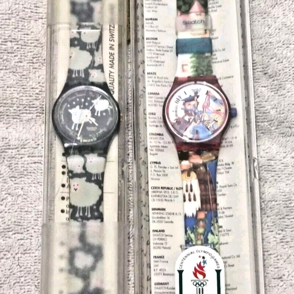 X2 Swatch Watch Melody Paulo melody 1996 & Sheep watch & Box's Spares repairs | WatchCharts ...