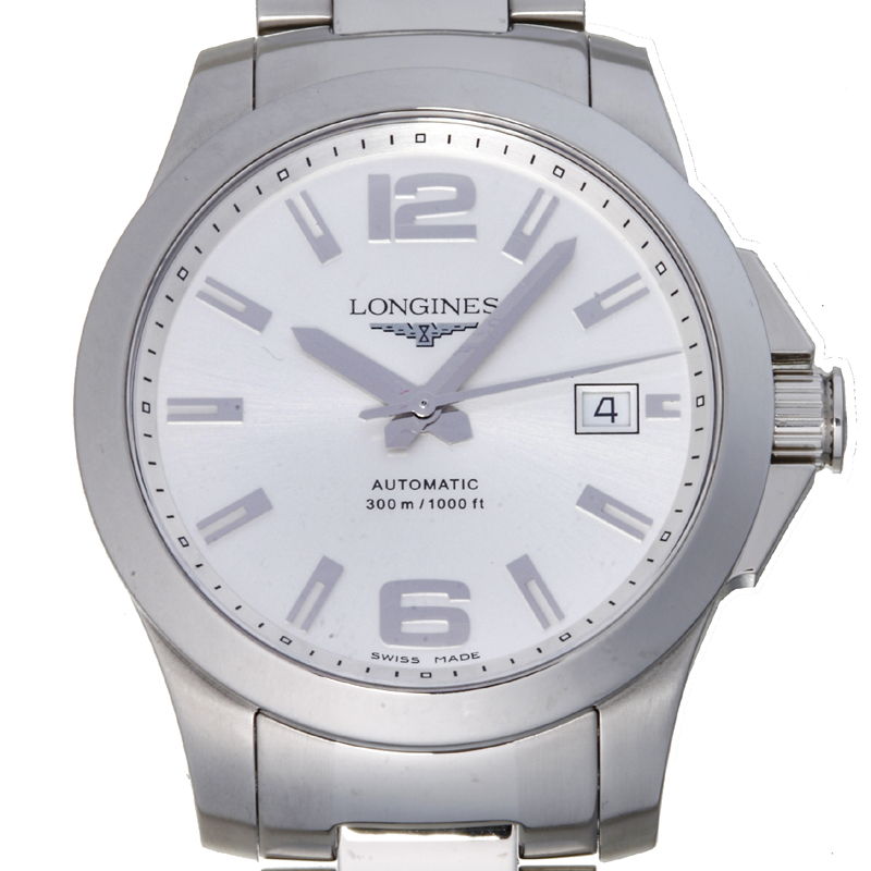 Longines Conquest 39 Automatic Silver (L3.676.4.76) Market Price ...