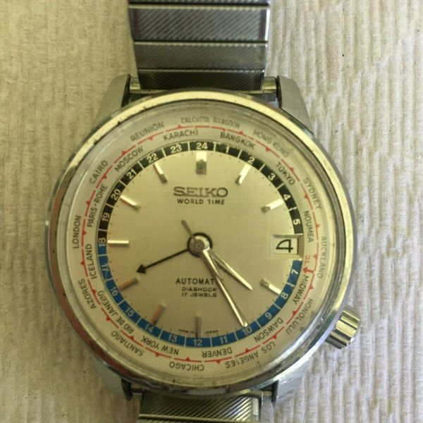 Seiko World Time Automatic 6217-7000 Analog watch working | WatchCharts ...