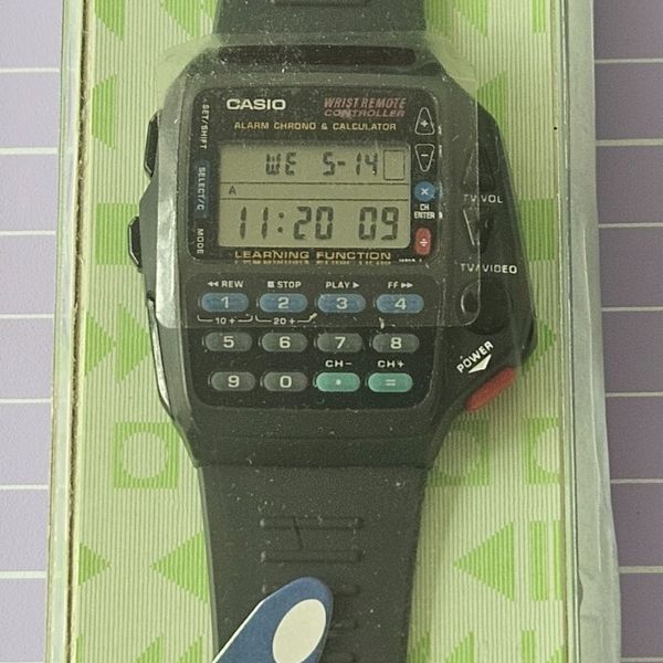 Unworn NOS Casio CMD-40 Vintage Digital Remote Control Calculator Watch ...