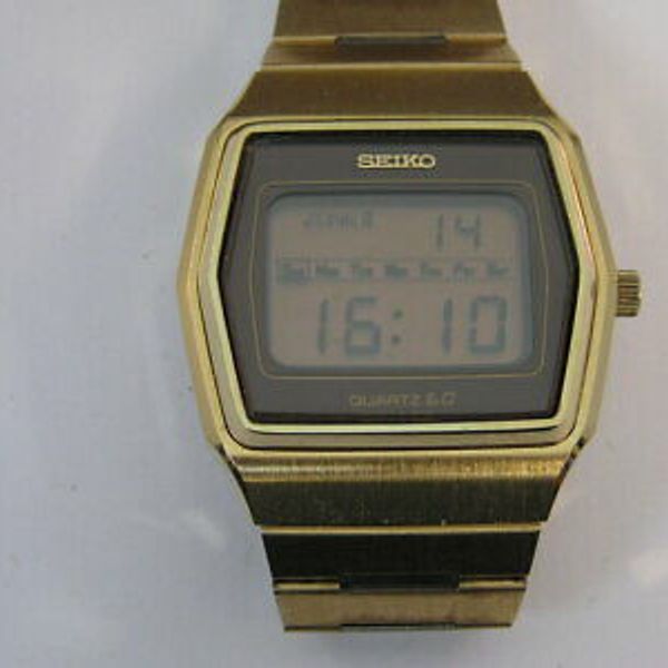 Vintage Seiko Quartz LCD Watch w/ Band 0139-5019 | WatchCharts Marketplace
