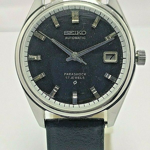 Vintage Seiko Parashock Hand-Winding 17 Jewels Movement Japan Made Men ...