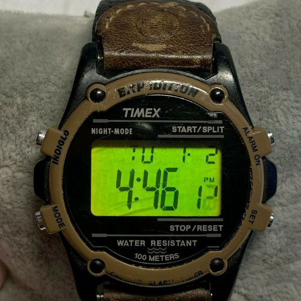 Vintage Timex Expedition 100m 745 H7 Indiglo Chrono Mens Watch NEW BATTERY | WatchCharts