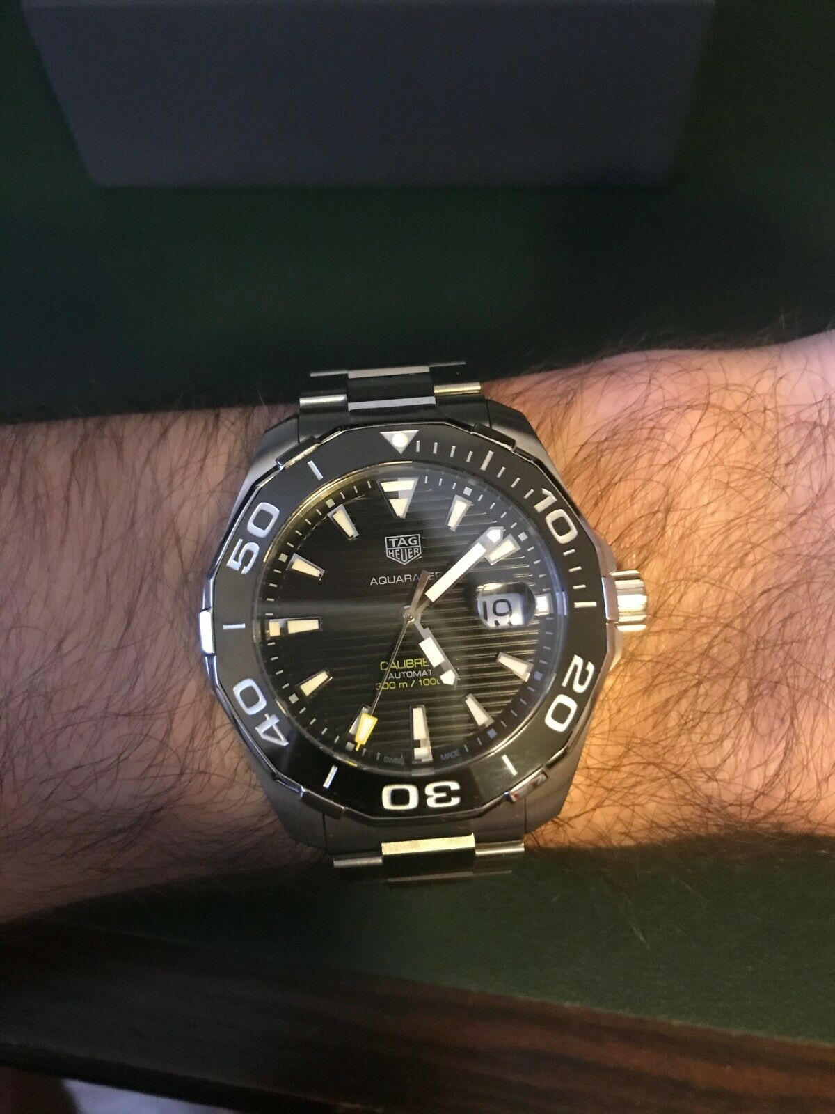 Tag Heuer Aquaracer Calibre 5 Automatic Black Dial WAY201A.BA0927 ...