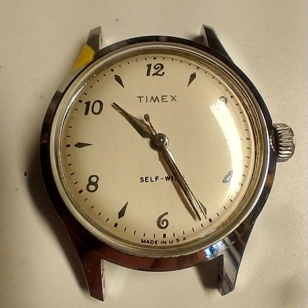 Timex 1958 Viscount Automatic Watch US Time 36MM Runs Good ...