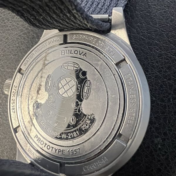 Bulova MIL-SHIPS-W-2181 41mm Stainless Steel Case, Nylon Band, Men's ...