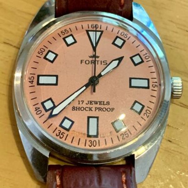 Fortis, Incabloc, 17 Jewel, Antimagnetic, Shock Proof, Swiss Made, ‘70 ...