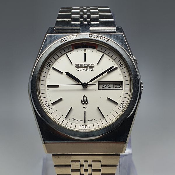 Vintage Nov. 1979 Seiko Alarm Quartz 7223-6000 Internal Rotating Bezel ...