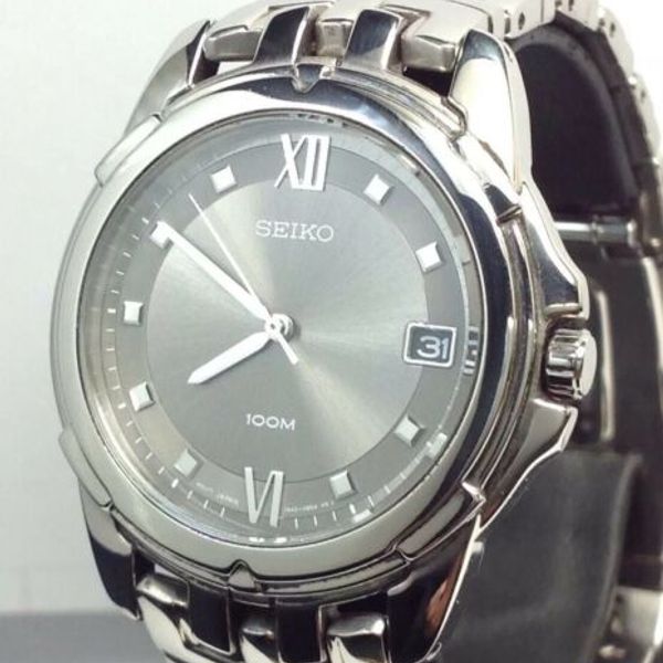 SEIKO 7N42-0AM0 MENS QUARTZ WATCH WITH DATE FUNCTION & ORIGINAL BOX ...