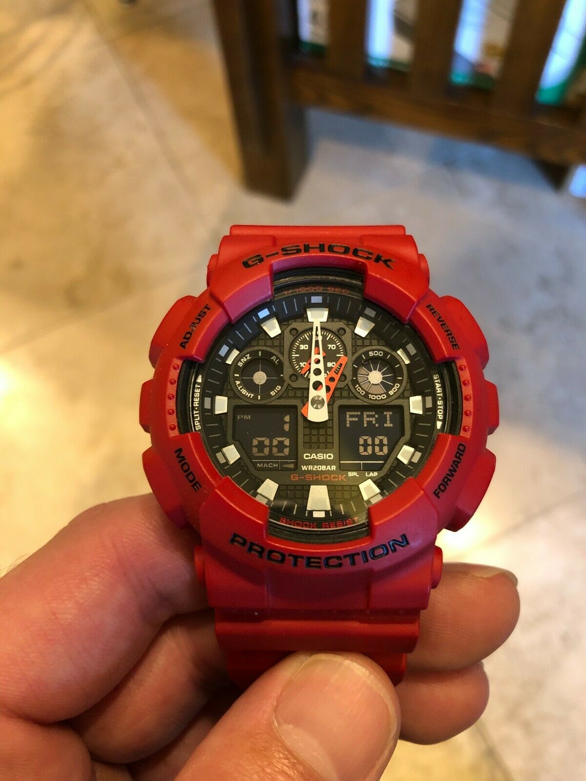 G-Shock - Casio - Red - GA100B Excellent Condition Watch | WatchCharts