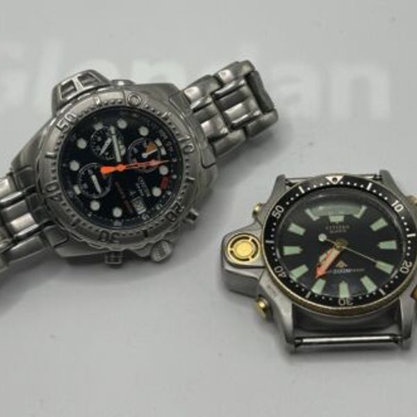 Citizen Watch Lot- JP2000-08E - Aqualand 1 and Promaster diver Eco Drive | WatchCharts Marketplace