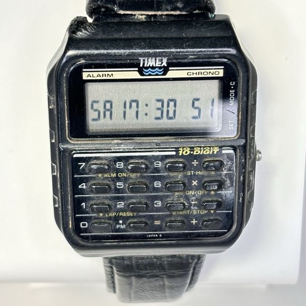 Timex Digital Calculator Watch, Rare Vintage Gifts For Him ...