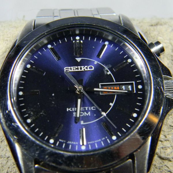 Seiko Kinetic Mens Watch 5M63-0AH0 50M Rated - Pre-Owned New Cell ...
