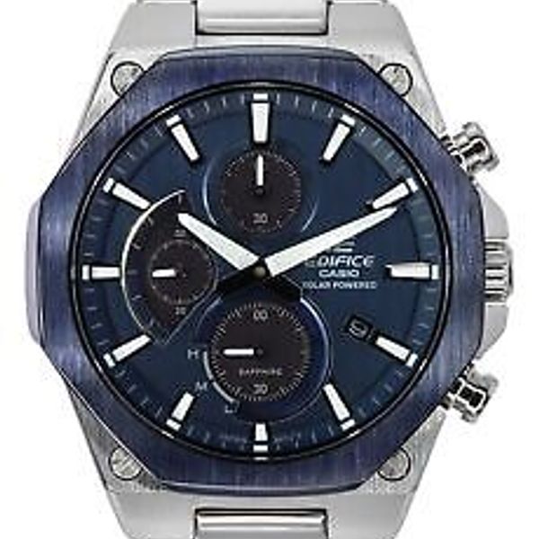 Casio EDIFICE Slim Line with Sapphire Glass Chronograph EFSS570DB2A Men ...