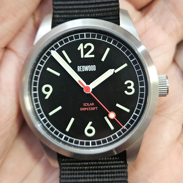 Redwood Field Watch V3, 40mm, 100m, Sapphire Crystal, Seiko-Epson Solar ...