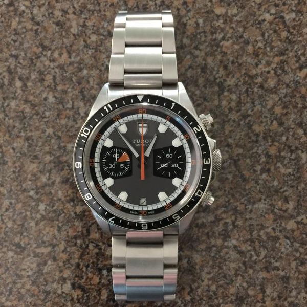 FS : Tudor Heritage Chronograph 70330N Grey dial | WatchCharts Marketplace