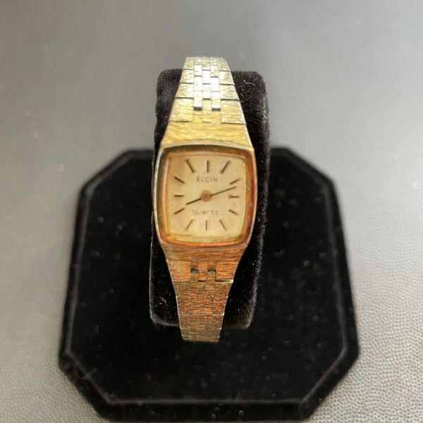 Elgin Women's Quartz Watch Gold Tone EL812CA | WatchCharts Marketplace