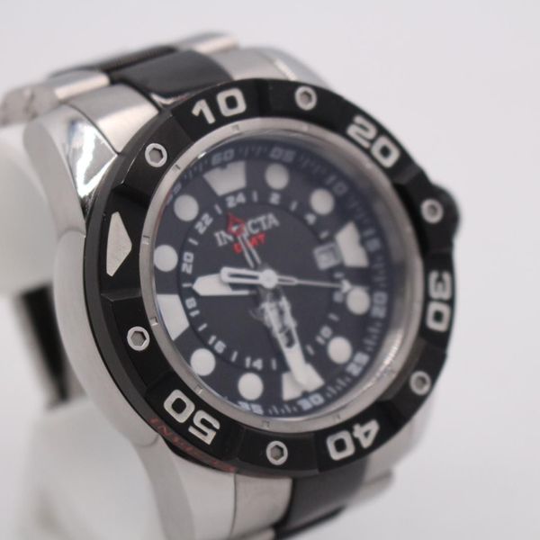 Invicta Sea Base 20186 GMT Men's Watch 52mm Black Dial 200M Stainless ...