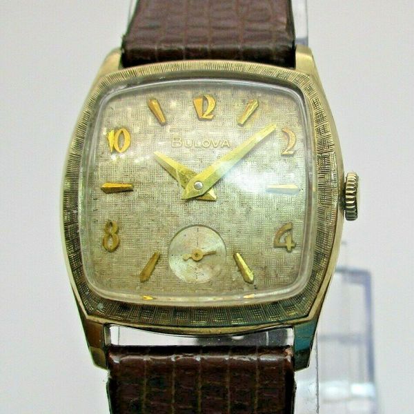 Bulova MINUTE MAN 17J,10 K RGP, vintage 1965 wrist Watch SWISS ...